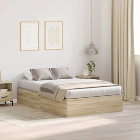 Rám postele s úložným prostorem Sonoma dub 120 x 190 cm 3335423