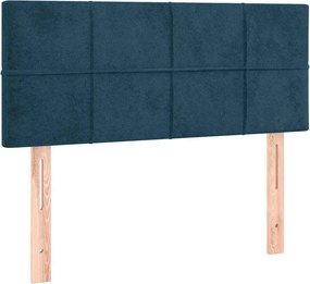 Box spring postel s matrací tmavě modrá 120x190 cm samet 3269841