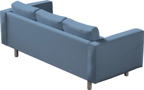 Potah na pohovku IKEA Norsborg 3-místná barva modrá látka pletený vzor