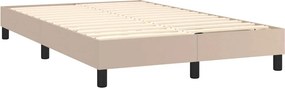 Rám postele s boxspringem cappuccino 120x200 cm umělá kůže 3120693