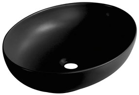 Laveo Desna, umyvadlo na desku 515x395x135 mm, černá matná, LAV-VUD_B251