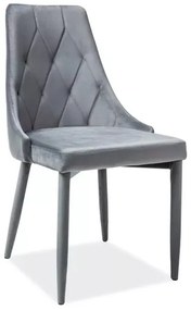 Jídelní židle Trix II Velvet, šedá