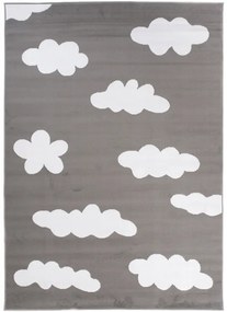 Chemex Dětský koberec Mráčky šedý různé velikosti Rozměr: 120x170cm