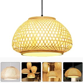 Toolight Natural, závěsné stropní svítidlo 1xE27 APP1649-1CP, přírodní hnědá, OSW-05116