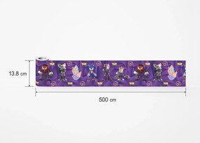 Dětská samolepící bordura na zeď Sonic Prime | 5 m x 13.8 cm | DWBD8039