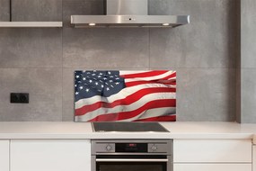 Skleněný panel Vlajky Spojených států 140x70 cm
