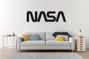 Lepy.cz Samolepka na zeď Nasa - Logo Velikost (šířka x výška): 30x8cm, Barevná varianta: Krémová