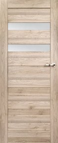 Interiérové dveře vasco doors MALAGA model 3 Průchozí rozměr: 70 x 197 cm, Orientace dveří: Levé dveře, Dekor: Dub Aljaška