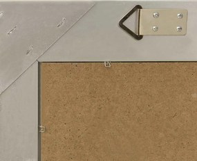 Nástěnné zrcadlo barokní styl 60 x 60 cm stříbrné 320334