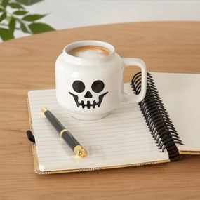 Bílý keramický dětský hrnek na latte 255 ml Skeleton – LEGO®