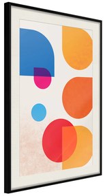 Plakát Barevný řád - barevné geometrické tvary v abstraktním motivu