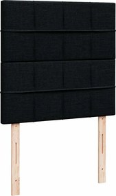 Box spring postel s matrací černá 100 x 200 cm textil 3291969