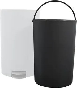 MSV OSAKI pedálový odpadkový koš 3 L bílý / plast