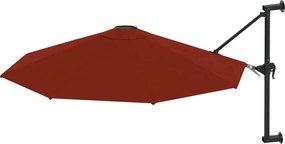 vidaXL Nástěnný slunečník s kovovou tyčí 300 cm [47299] Barva: taupe