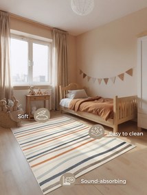 Hanse Home, Dětský koberec Adventures 106410 Cream Multicolor, 200x290, vícebarevná, dětský pokoj