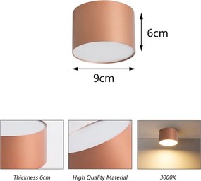 BRILAGI - Venkovní stropní svítidlo FORIS LED/9W/230V pr. 9 cm bronzová IP44