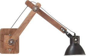 Nástěnná lampa industriální styl černá kulatá E27 320577