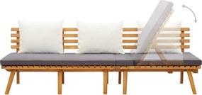 Zahradní denní postel 200x65 cm masivní akáciové dřevo 316263
