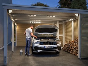 P 94518 Park + Light LED venkovní nástěnné svítidlo Ikosea vč. pohybové čidlo IP44 50x203mm 3000K 5,6W 12V antracit umělá hmota - PAULMANN