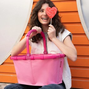 Nákupní košík Reisenthel Carrybag Frame Twist pink