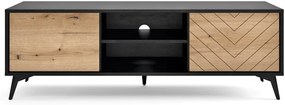 Tv stolek DIVINE 154, dub evoke / černá