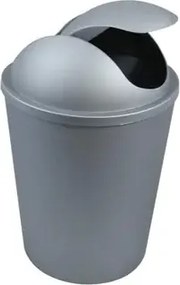 MSV AKO výklopný koš 5.5 L stříbrný / plast