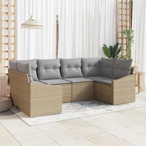 Set pohovek 6 ks Béžová polyratan 3346860