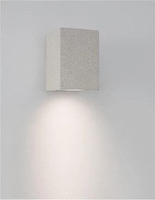 NV 9790541 Venkovní nástěnné svítidlo FUENTO bílý pískovec skleněný difuzor GU10 1x7W IP65 100-240V bez žárovky světlo dolů - NOVA LUCE