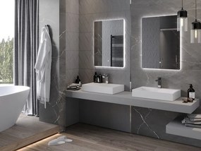 Mexen Sun koupelnové zrcadlo s podsvícením 60 x 80 cm, LED 6000K, protizápara - 9807-060-080-611-00