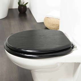 Tiger Wc Prkénko S Pomalým Sklápěním Blackwash Mdf Černé 252030746