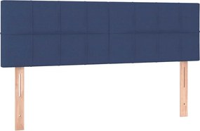Box spring postel s matrací modrá 140x200 cm textil 3140063