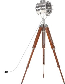 Stojací lampa na stativu masivní mangovníkové dřevo 165 cm 286113