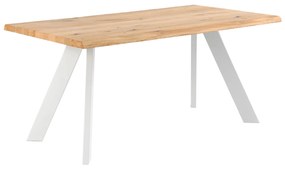 Stůl lunac 160 x 90 cm bílý MUZZA