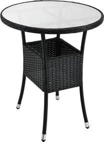 Juskys Balkónový set Bayamo - černý + šedé podušky