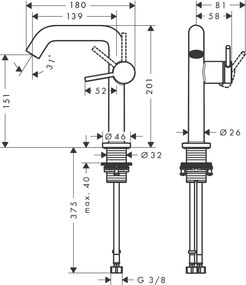 Hansgrohe Tecturis S, páková umyvadlová baterie 150 Fine CoolStart EcoSmart+ bez odtokové soupravy, bílá matná, HAN-73341700