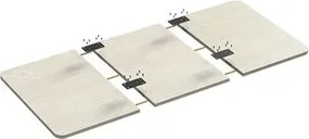 LogiLink EO0040 hnědá / Třídílná deska stolu / 120 x 60 cm