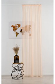 Záclona v lososové barvě 300x260 cm Voile – Mendola Fabrics