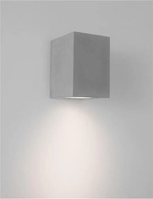 NV 9790542 Venkovní nástěnné svítidlo FUENTO šedý beton skleněný difuzor GU10 1x7W IP65 100-240V bez žárovky světlo dolů - NOVA LUCE
