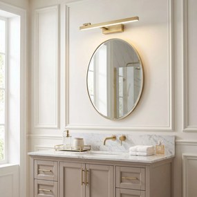 Toolight Rea, Koupelnové nástěnné LED svítidlo SWE031-1W 40cm Brush Gold, OSW-20130