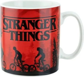 Hrnek a samolepka Stranger Things 500 ml Vícebarevná