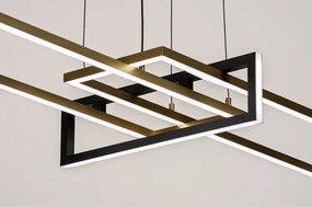 Závěsné LED svítidlo nad jídelní stůl Bernoldi Black and Gold