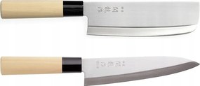 Sada dvou japonských nožů Sekiryu, Nakiri a Gyuto nůž