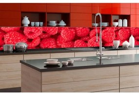 DIMEX | Fototapeta do kuchyně Maliny KI-350-004 | 350 x 60 cm | červená