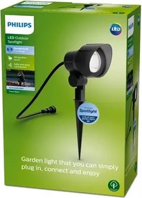 Philips Zapichovací LED bodové svítidlo černá / Venkovní bodové svítid