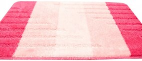 Koupelnový kobereček VIC růžový, pruhy