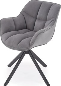 HALMAR K610 židle šedá