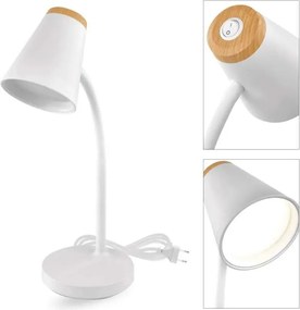 EMOS Bílá LED stolní lampička Tara 4,5W Z7641W