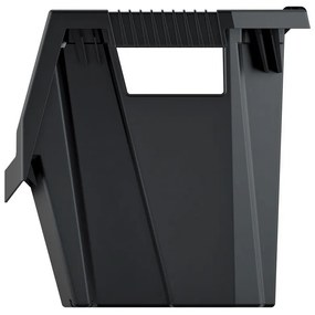 Úložný box uzavíratelný 39,6 × 29 × 28 cm, černá