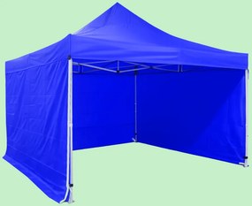 Rozkládací stan 4×4 m – hliníkový HEXAGON PROFI, Modrá