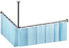 Bemeta Design Tyč sprchového závěsu, 900 x 900 mm, rohová, nerez, lesk - 101120042